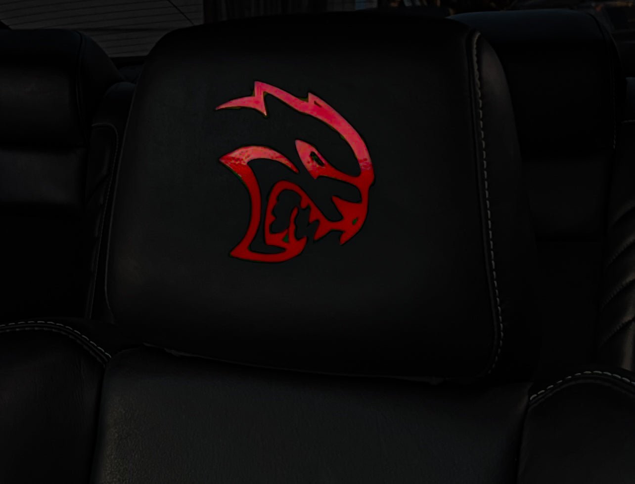 Hellcat | R/T | SRT Reflective Headrest Decals – Vinyl Flare